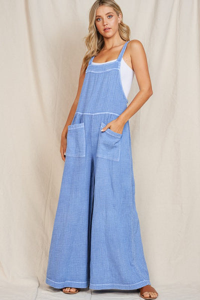 Baby Blue Effortless Overalls – Hippie Vibe Tribe